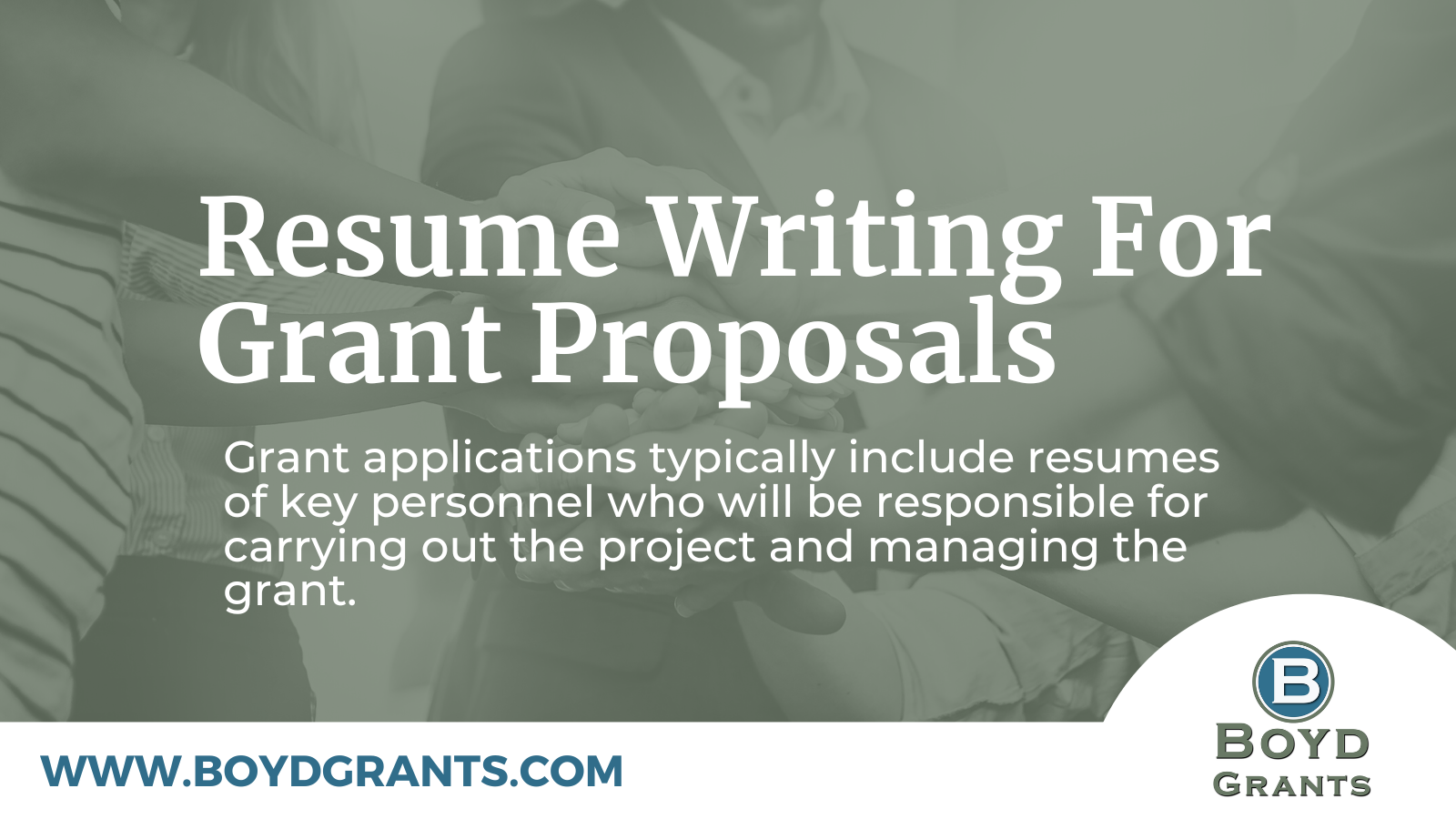 Resume Writing For Grant Applications | Boyd Grants