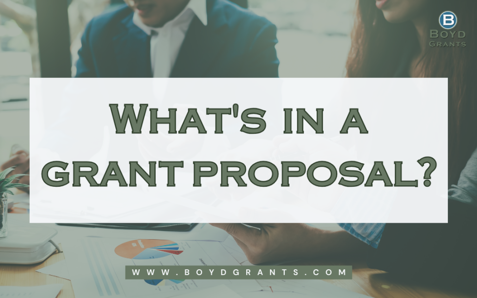 What’s in a grant proposal? | Boyd Grants